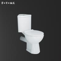 China Flushing Button Close Coupled Corner Toilet Automatic Operation for sale