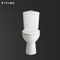 China Flushing Button Close Coupled Corner Toilet Automatic Operation for sale