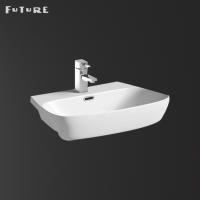 China ISO9001 Single Hole Bathroom Cabinet Basin Ceramic Solid Surface for sale