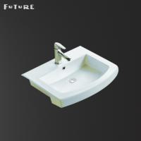 China ISO9001 Single Hole Bathroom Cabinet Basin Ceramic Solid Surface for sale