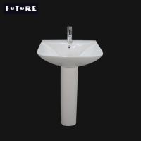 China High Density Bathroom Pedestal Basin Freestanding for sale