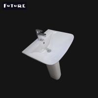 China High Density Bathroom Pedestal Basin Freestanding for sale
