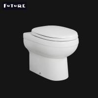 China Future Floor Standing Back To Wall Toilet Close Coupled Automatic Operation for sale