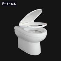 China Future Floor Standing Back To Wall Toilet Close Coupled Automatic Operation for sale