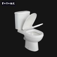 China Future Bathstore Close Coupled Toilet P Trap Floor Mounted Commode for sale