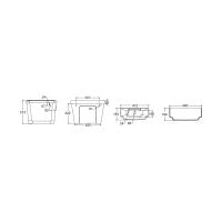 China Bathroom Low level cistern single flush Toilet for sale