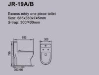 China Automatic Deodorization One Piece Siphon Water Closet Serviceably for sale
