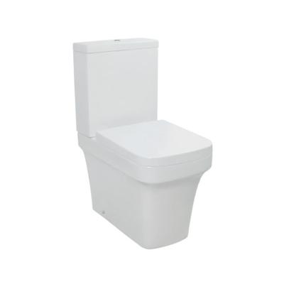 China Shape:Round Ceramic Toilets WC with Dual Flush Functionality for Commercial Use for sale