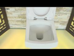 ISO9001 CE Small Short Projection Close Coupled Toilet 500mm 550mm