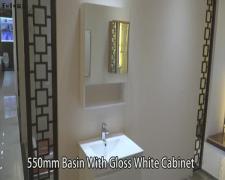 Square Bathroom Cabinet Sink Vanity Wash Basin Standard Sinkhole