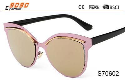 China Womens Fashion Retro Cat Eye Mirrored Sunglasses Designer Glasses Shades Eyewear for sale