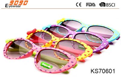 China Sunglasses ANTI-UV Goggles Bowknot Kids Simple Girls And Boys Children Glasses for sale
