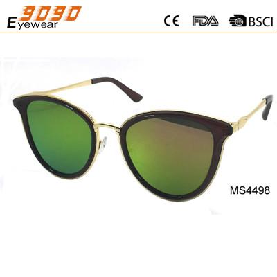 China Newest Style 2017  Fashionable  metal Sunglasses with UV 400 Protection Lens for sale