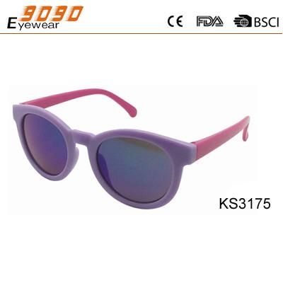 China children's fashionable sunglasses ,made of plastic frame and temples,suitable for girls for sale