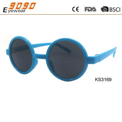 China Children's  classic  round   sunglasses with plastic frame ,anti uv for sale