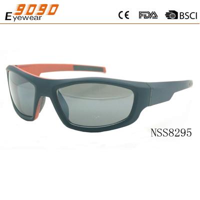 China Hot sale style sports sunglasses with plastic frame,UV 400 protection lens for sale