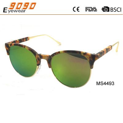 China Unisex classic Sunglasses with metal Frame, UV 400 Protection Lens for sale