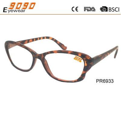 China Retro fashionable reading glasses ,made of PC frame ,Power rang : 1.00 to 4.00D for sale