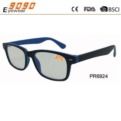 China Hot sale style reading glasses with plastic frame ,suitable for women and men for sale