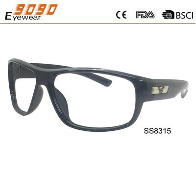 China 2017 new style sports sunglasses ,made of plastic, suitable for men for sale