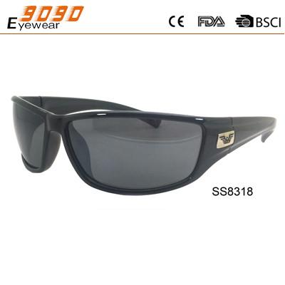 China Hot sale style sports sunglasses with plastic frame,UV 400 protection lens for sale