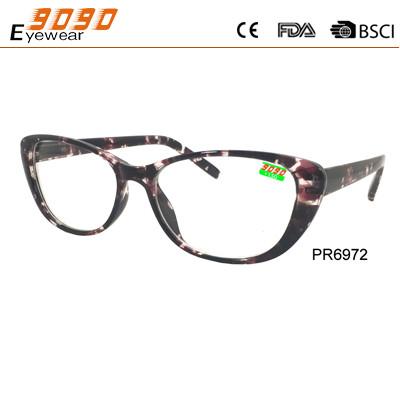 China Hot sale style of reading glasses with plastic frame ,printe  the patterns for sale