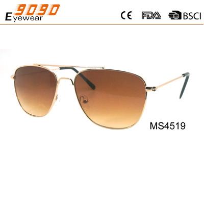 China 2017 hot sale style sunglasses with metal frame ,suitable for men and women for sale