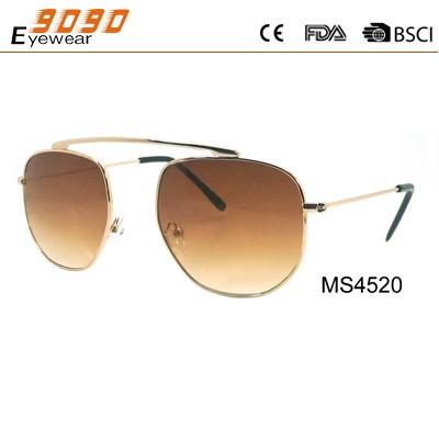 China Classic fashion style sunglasses ,made of metal frame ,suitable for men and women for sale