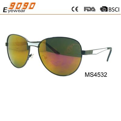 China 2017 new fashion sunglasses with metal frame,suitable for men and women for sale