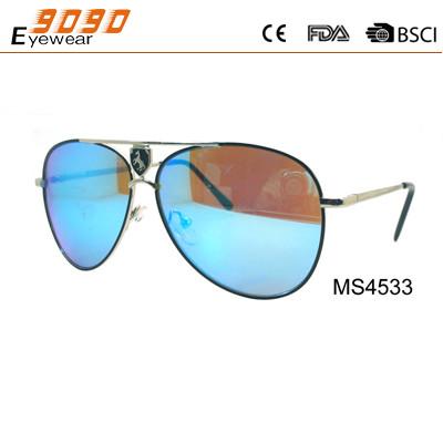 China Sunglasses with metal frame, new fashionable designer style, UV 400 Protection Lens for sale