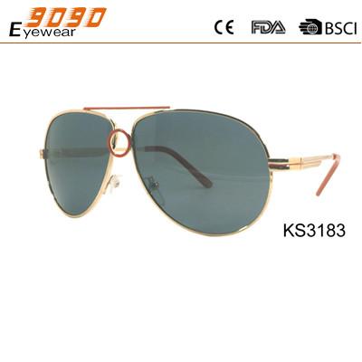 China Hot sale style of kids sunglasses ,made of metal , suitable for girls and boys for sale