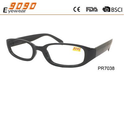 China Fashionable unisxe reading glasses, made of plastic, Power rang : 1.00 to 4.00D for sale