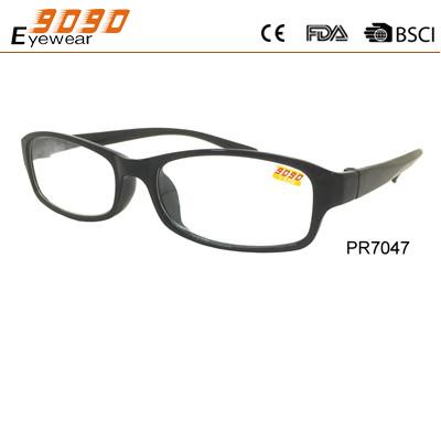 China Hot sale style reading glasses with plastic  frame ,suitable for women and men for sale