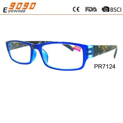 China 2017 new design reading glasses ,made of PC frame,suitable for women and men for sale