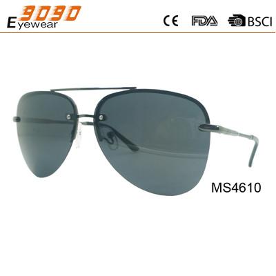 China 2017 new fashion sunglasses with metal frame and mirror lens,suitable for men and women for sale
