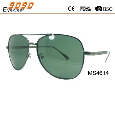 China 2017 hot sale style sunglasses with metal frame ,suitable for men and women for sale