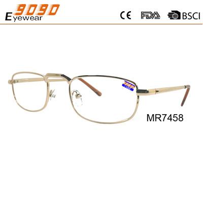 China Men and women's retro temperament fashionable metal reading glasses for sale
