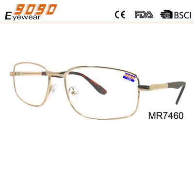 China New design high quality fashionable reading glasses ,made of metal frame for sale