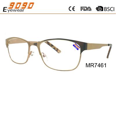 China 2017 new style fanshionable reading glasses with metal frame, Power rang : 1.00 to 4.00D for sale