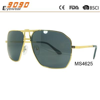 China 2017 fashion metal sunglasses with 100% UV protection lens, suitable for men and women for sale