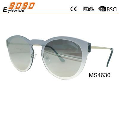 China 2017 new fashion sunglasses with metal frame and mirror lens,suitable for men and women for sale