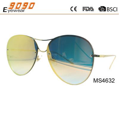 China New sale style fashion metal sunglasses ,UV 400 Protection Lens for sale