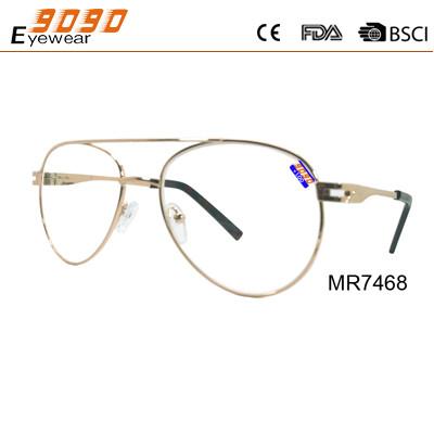 China 2017 hot sale style reading glasses with metal frame,suitable for men for sale