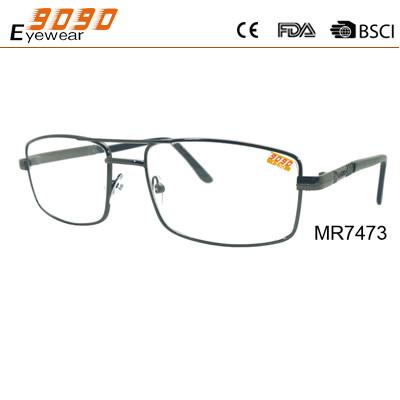 China reading glasses with metal frame, hot fashionable style,suitable for women and men for sale