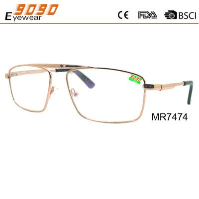 China reading glasses with metal frame, hot fashionable style,suitable for women for sale