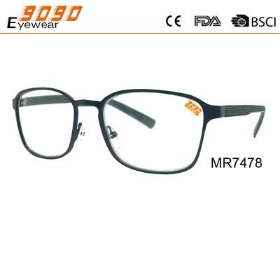 China New design high quality fashionable reading glasses ,made of metal frame for sale