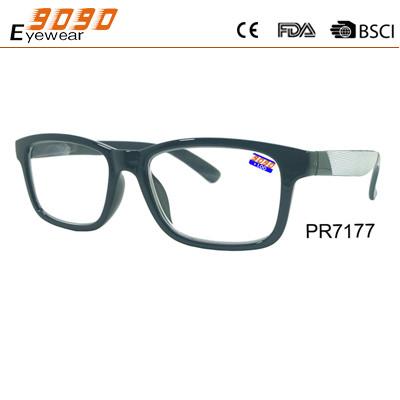 China Hot sale style reading glasses with plastic frame ,suitable for women and men for sale
