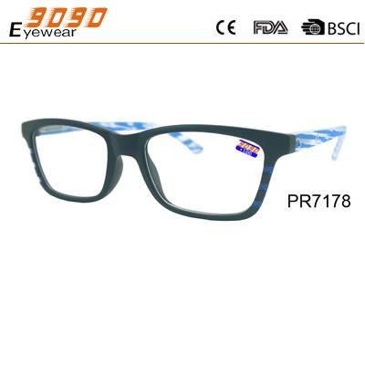 China 2017 new design reading glasses ,made of PC frame,suitable for women and men for sale