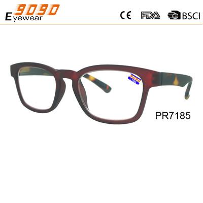 China 2017 new design reading glasses ,made of PC frame,suitable for women and men for sale