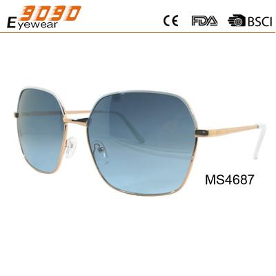 China New arrival and hot sale of metal sunglasses, UV 400 Protection Lens for sale
